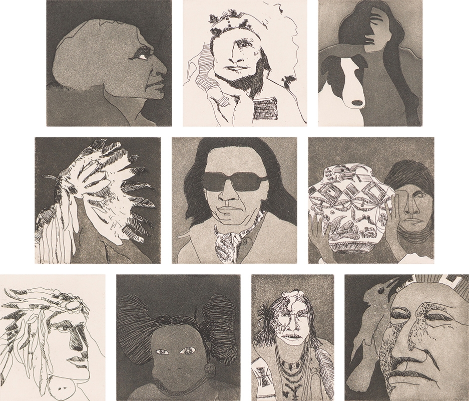 Fritz Scholder | Ten Indians Suite (1975) | MutualArt