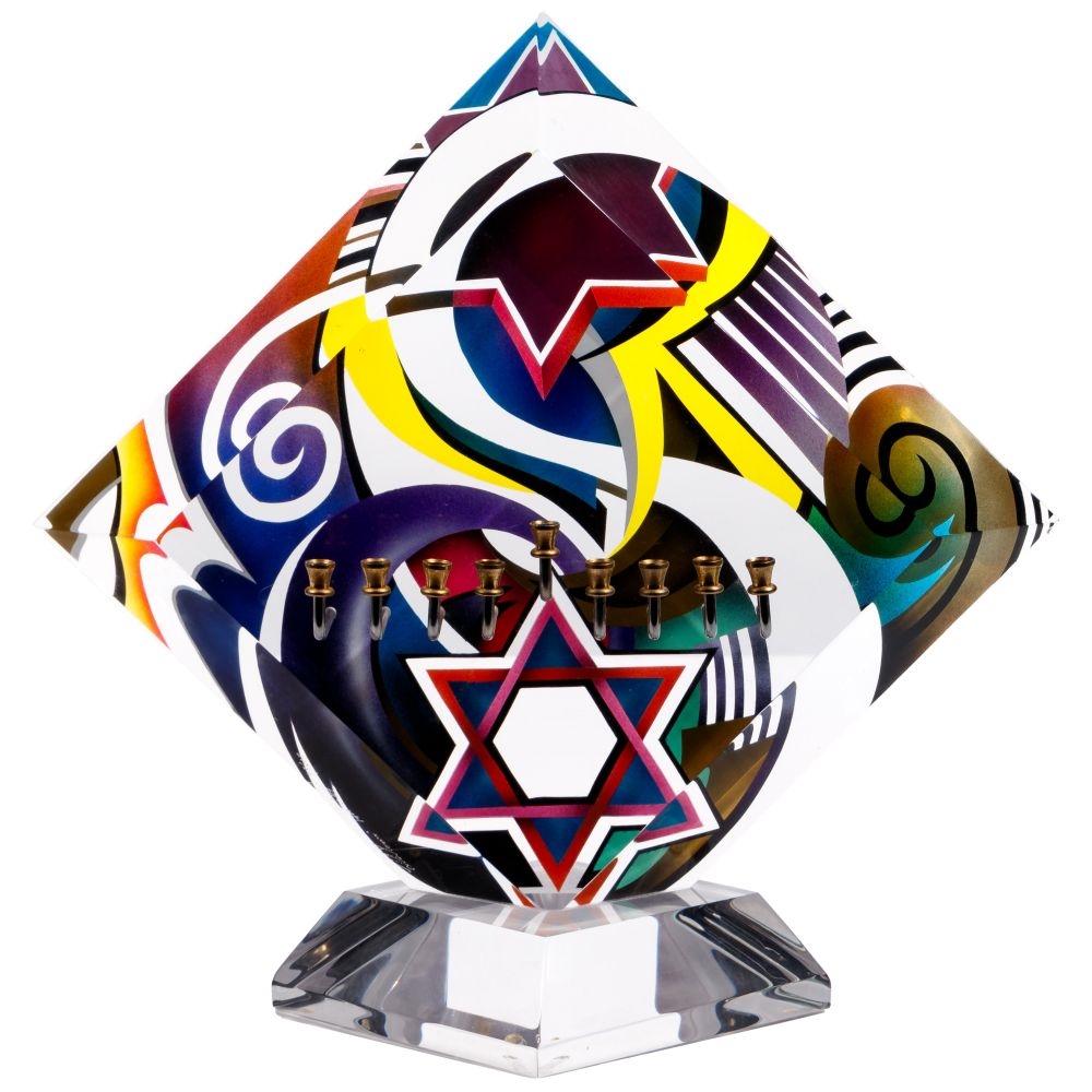 Shlomi Haziza | A stacked acrylic sculpture with polychrome coloration ...