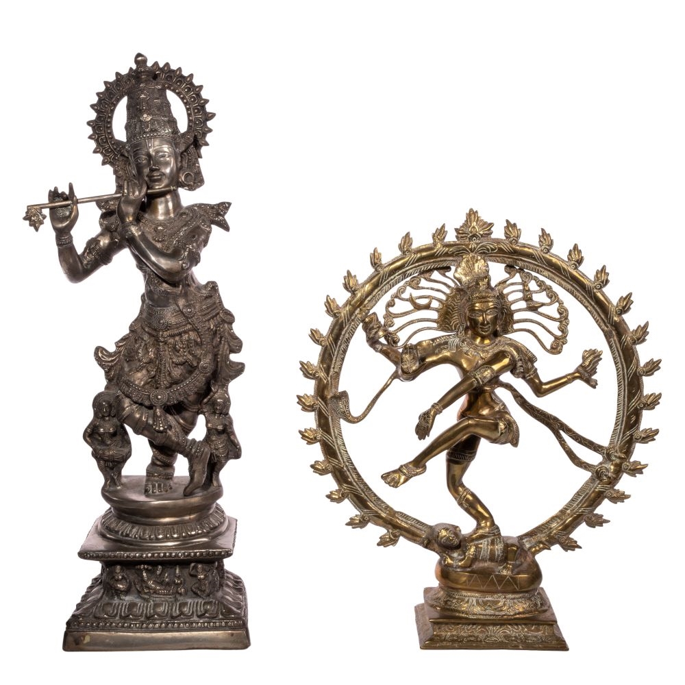 Indian School, 20th Century | Indian Copper Alloy Hindu Deity ...