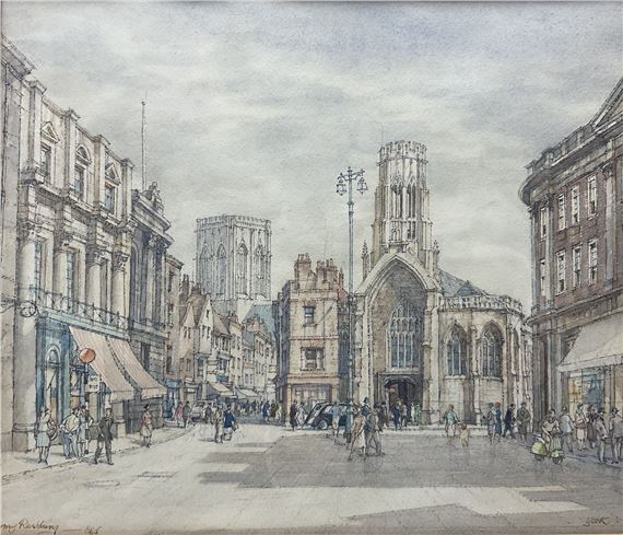 Henry George Rushbury | St Helen's Square - York (1965) | MutualArt