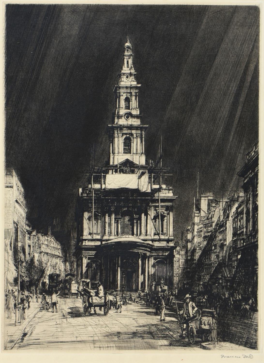 Francis Dodd | - The Strand with Sky (1916) | MutualArt