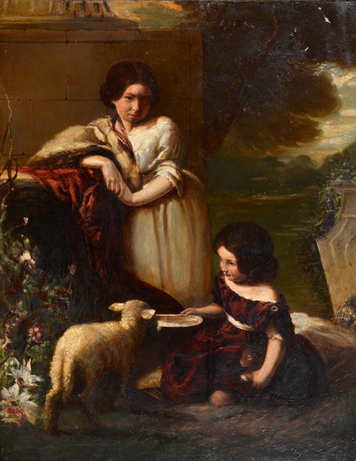 Victorian School, 19th Century | - Feeding the Lamb, | MutualArt