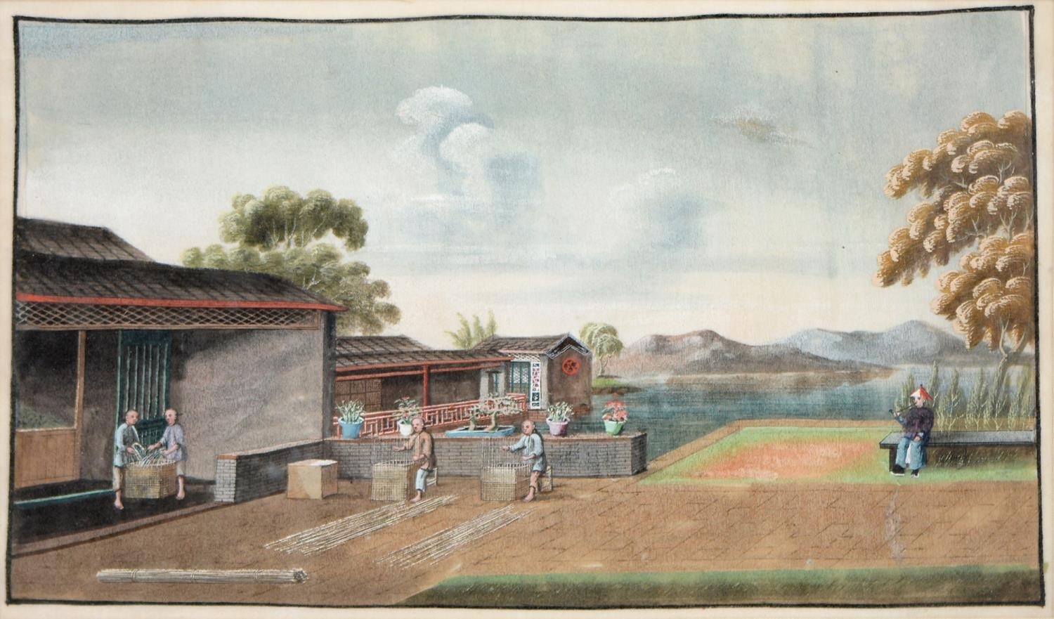Chinese School | A set of twelve Chinese export paintings of the tea ...