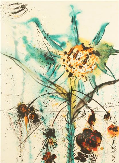 Salvador Dalí | Sun Goddess Flower (1972) | MutualArt