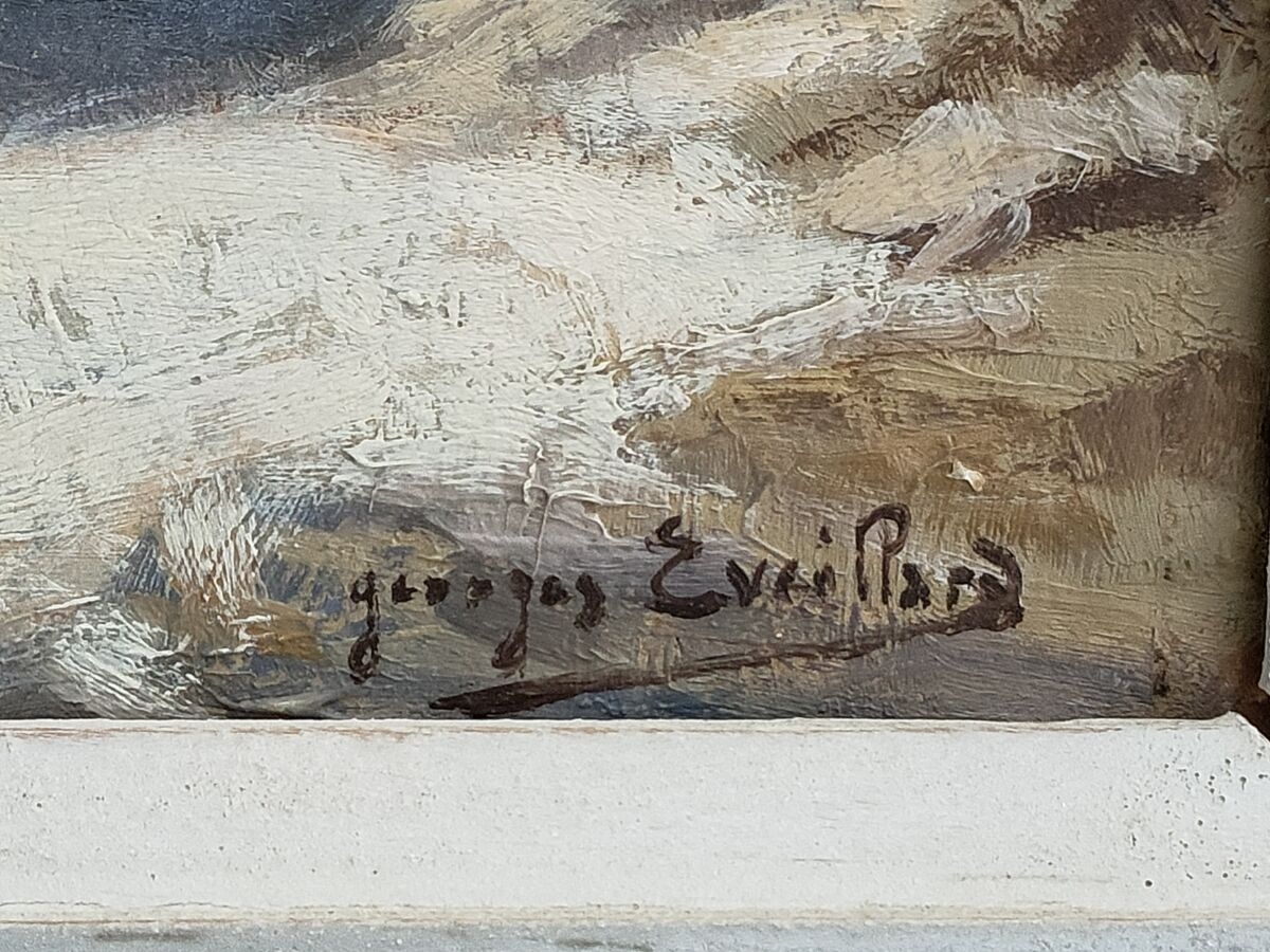 Georges Eveillard | La plage au milieu des rochers | MutualArt