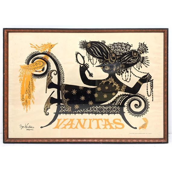 Bjorn Wiinblad | Vanitas Signature woman and bird | MutualArt