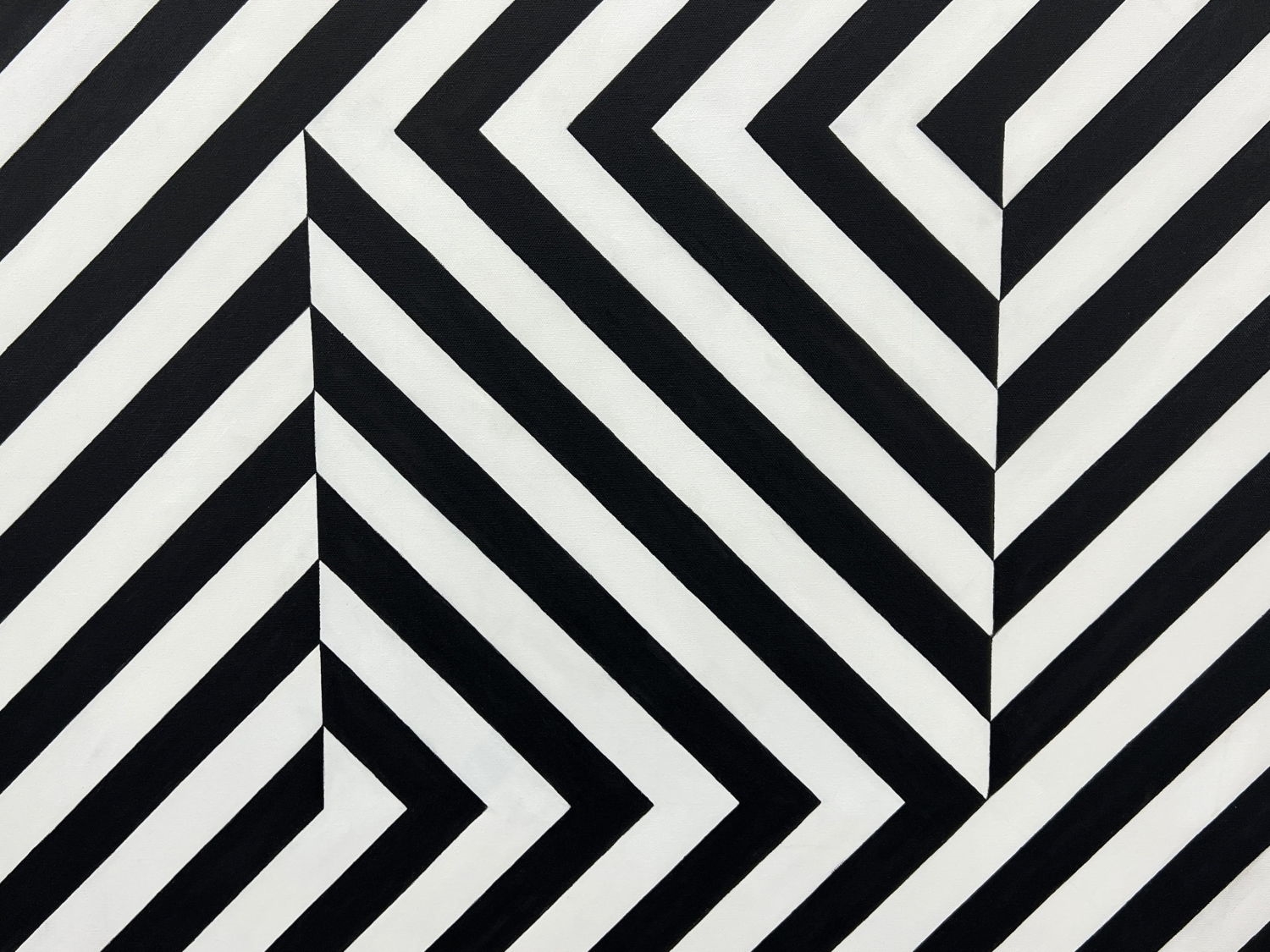 Tim Fisher | Lg TIM RAY FISHER Black and white Op Art acrylic painting ...