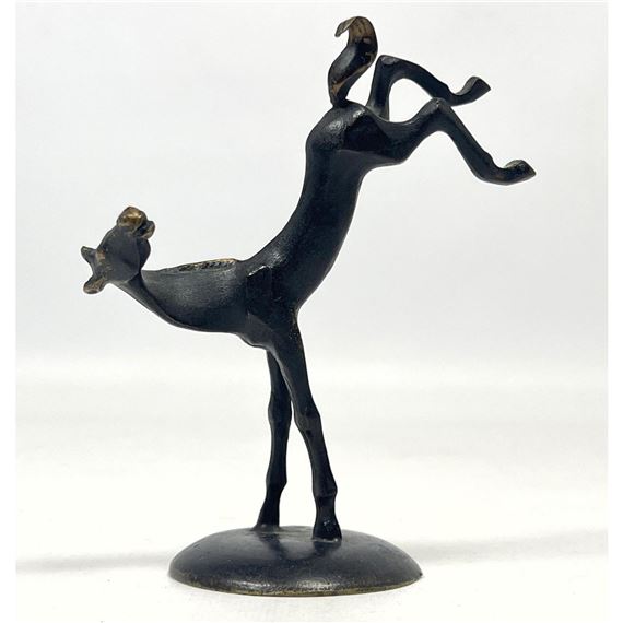 Karl Hagenauer | Austrian Bronze Figure Bucking Horse Sculpture | MutualArt