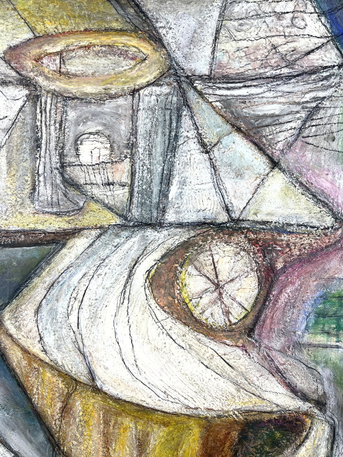 Mohan Samant | Mohan Samant Modernist Abstract Painting on Canvas ...