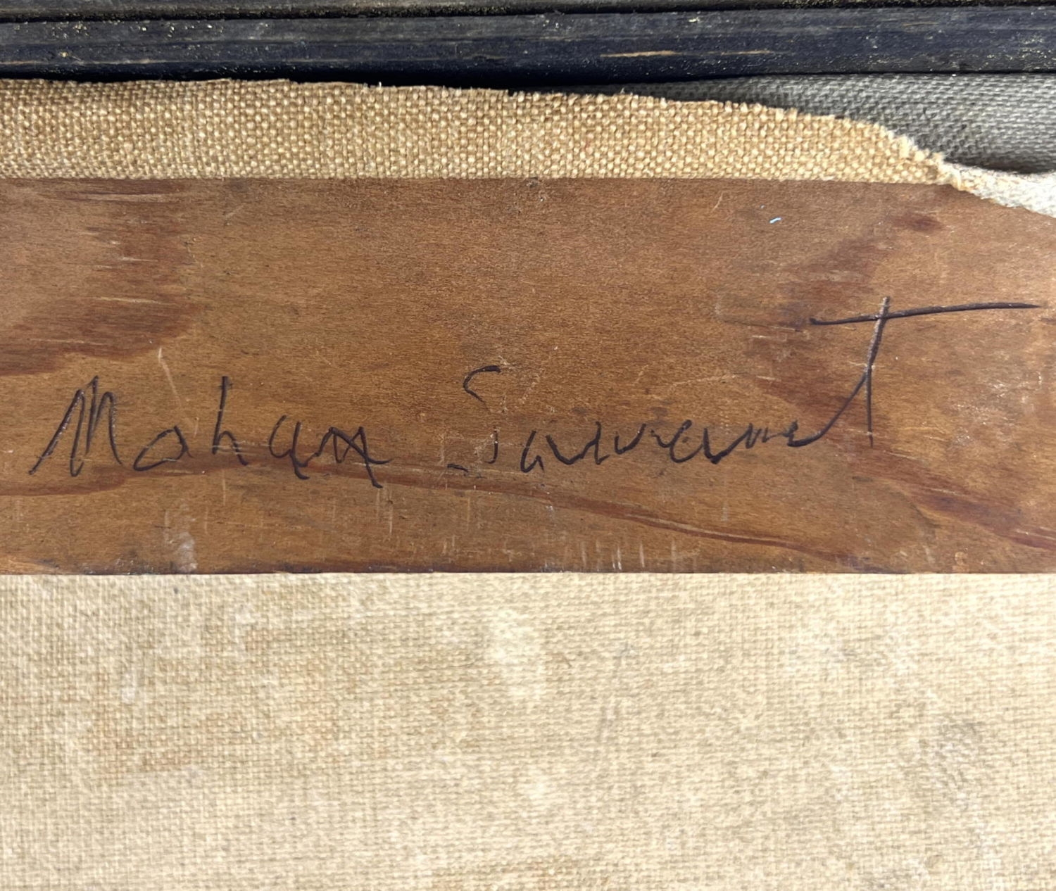 Mohan Samant | Mohan Samant Modernist Abstract Painting on Canvas ...