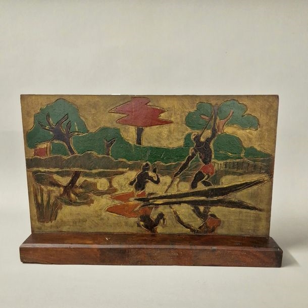 Charles Alphonse Combes | TWO Africanist Sketches in FUSAIN and OCHRE ...