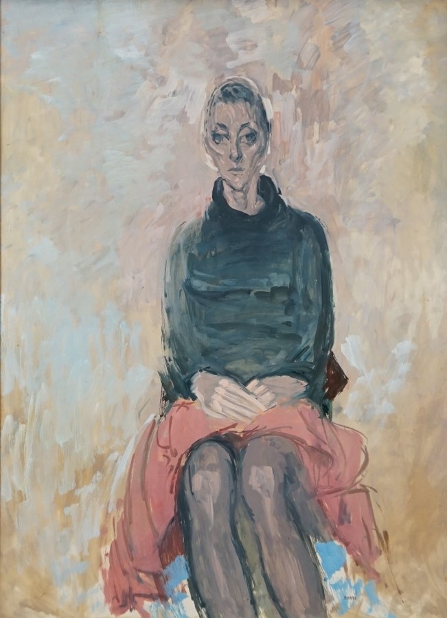 Nasser Assar | Portrait de sa femme (1977) | MutualArt