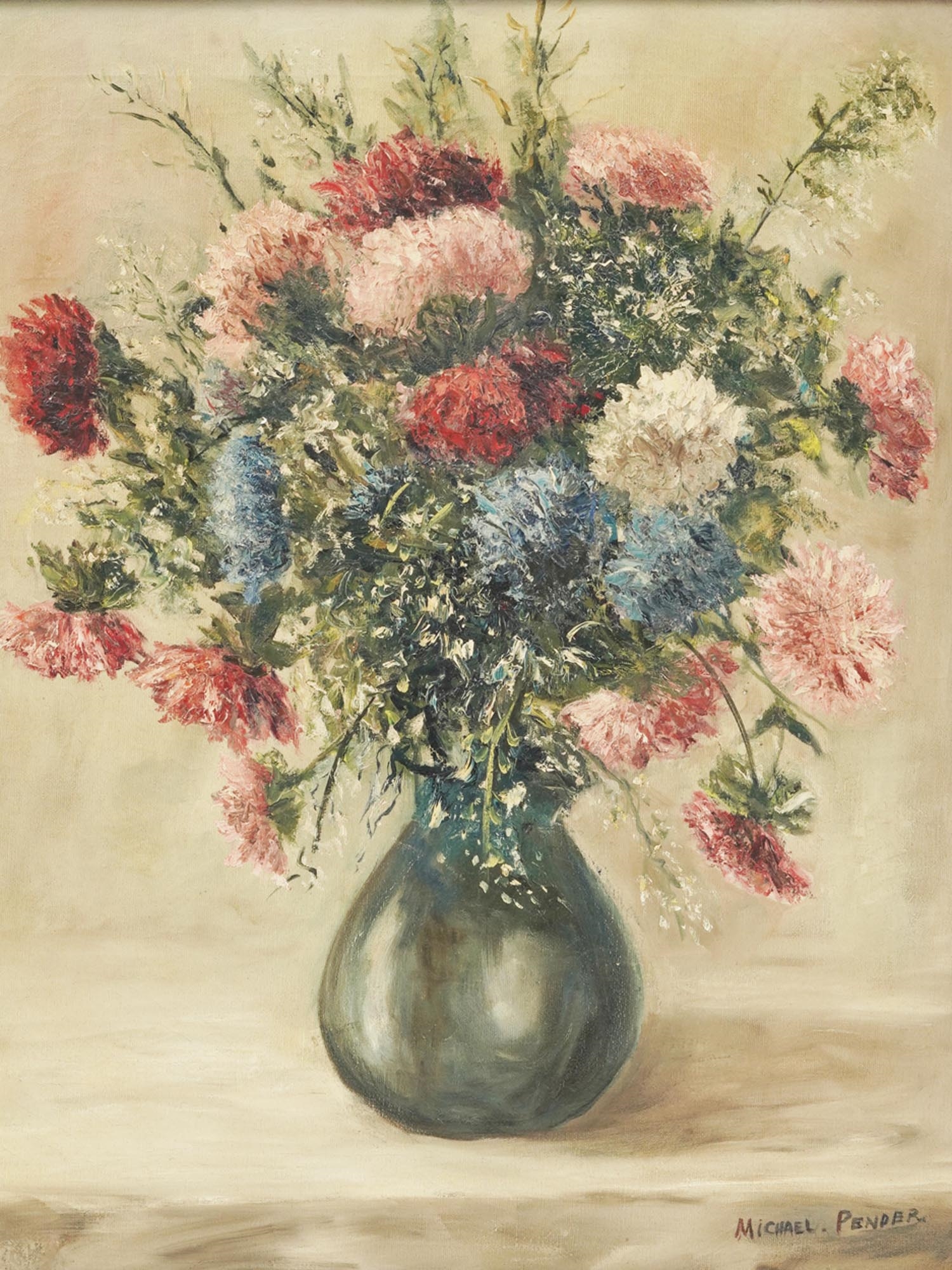 Michael Pender | STILL LIFE WITH FLOWERS | MutualArt