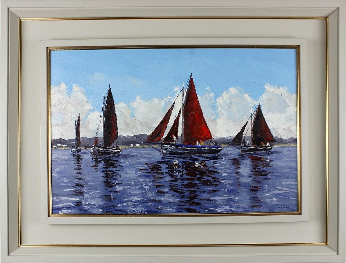 Ivan Sutton | Becalmed Galway Hooker | MutualArt