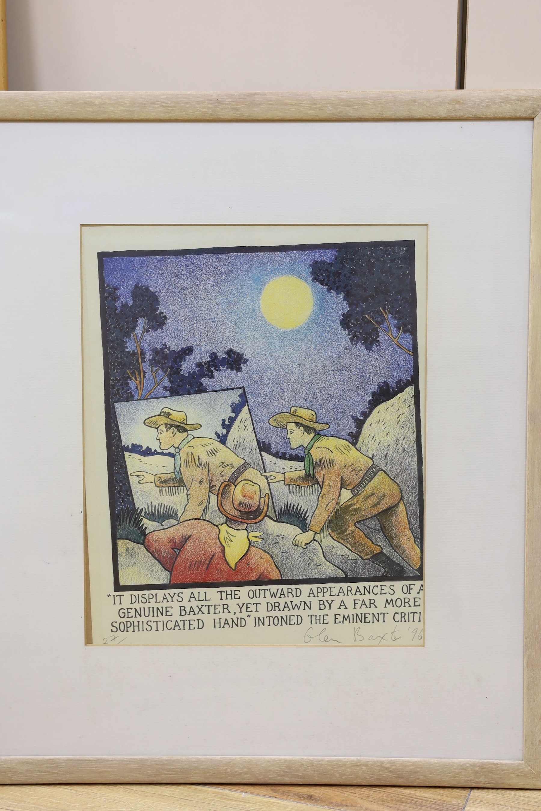 Glen Baxter | two limited edition prints | MutualArt