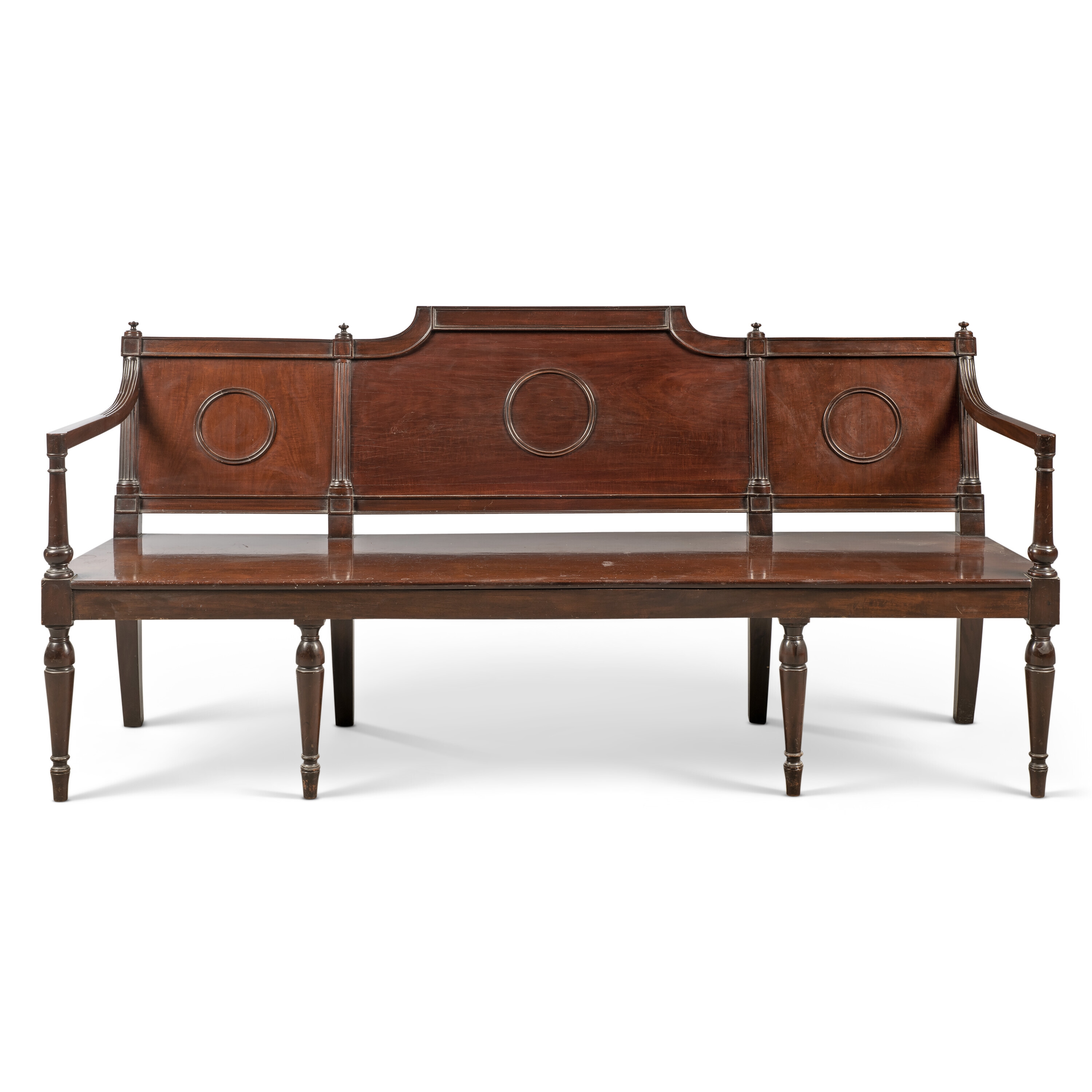 Edme-jean Gallien | A MAHOGANY HALL BENCH | MutualArt