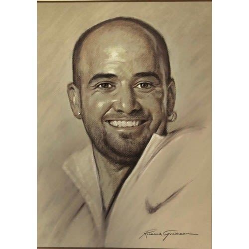 Richard Goudreau | PORTRAIT of Andre Agassi | MutualArt