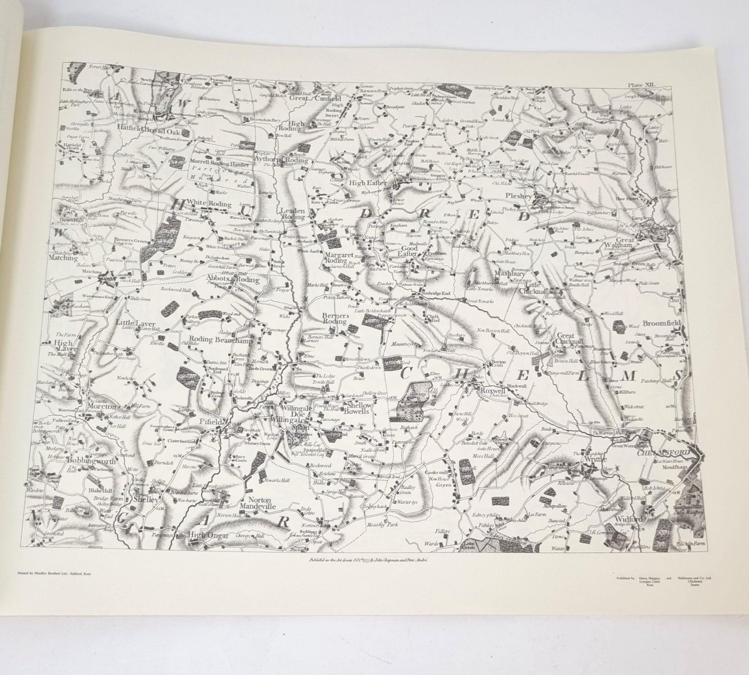 JOHN CHAPMAN | A Reproduction Large Map Booklet of the County... (1777 ...