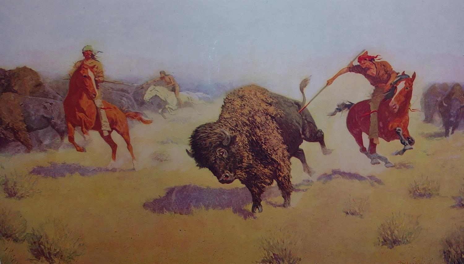 Frederic Remington | A set of 6 artist's Proof coloured Lithographs ...