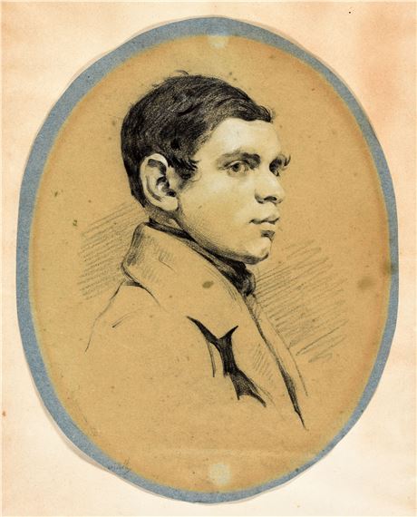 Jacques-Louis David | Portrait of a young man. (Late 19) | MutualArt