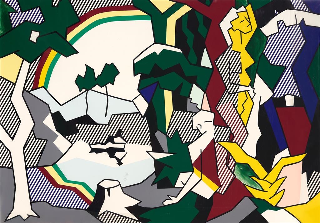 Roy Lichtenstein | Tintin Reading (1995) | MutualArt