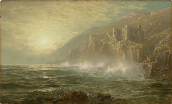 William Trost Richards | Coast of Cornwall (1869) | MutualArt