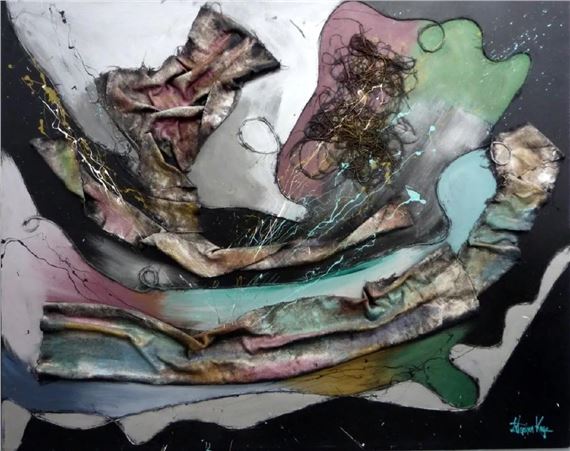 Stephen Kaye | Features an abstract design with cloth and rope ...