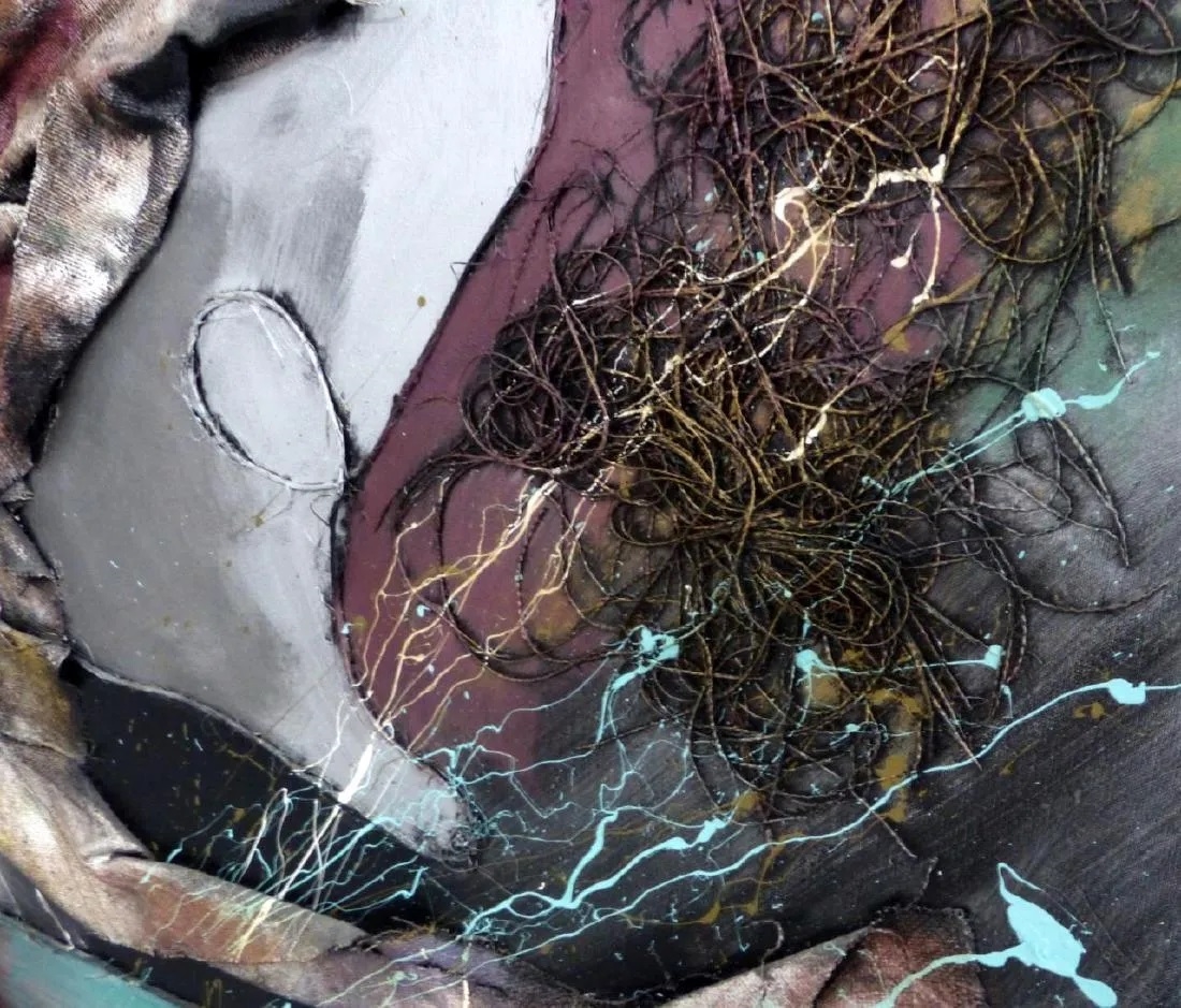 Stephen Kaye | Features an abstract design with cloth and rope ...