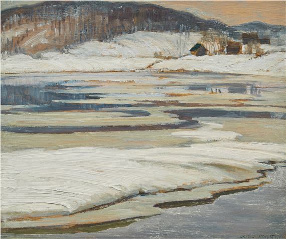 Doris McCarthy | Iceberg and the Aurora (1997) | MutualArt