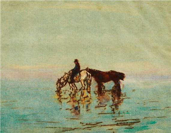 Manly Edward MacDonald | Horses Drinking | MutualArt