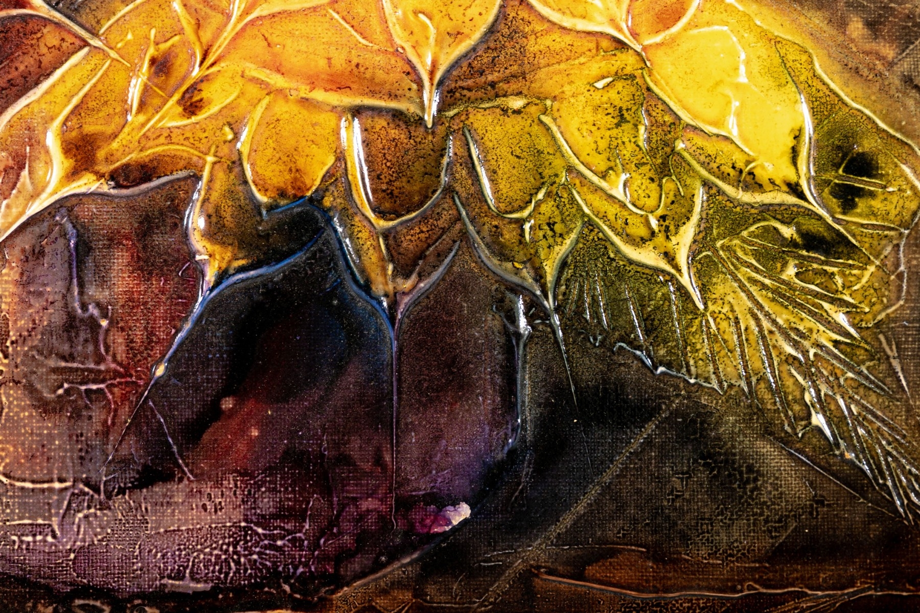 Milko Bambic | Impasto Sunflowers | MutualArt