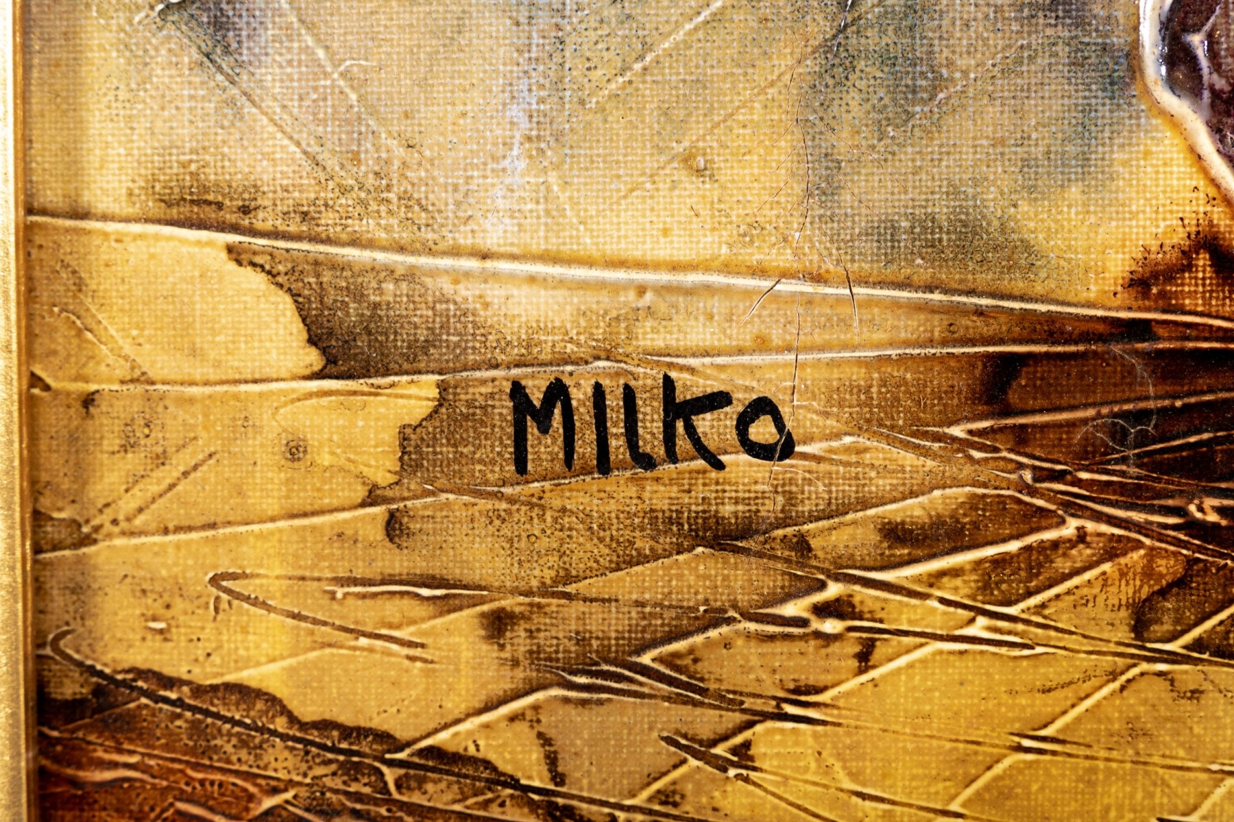 Milko Bambic | Impasto Sunflowers | MutualArt