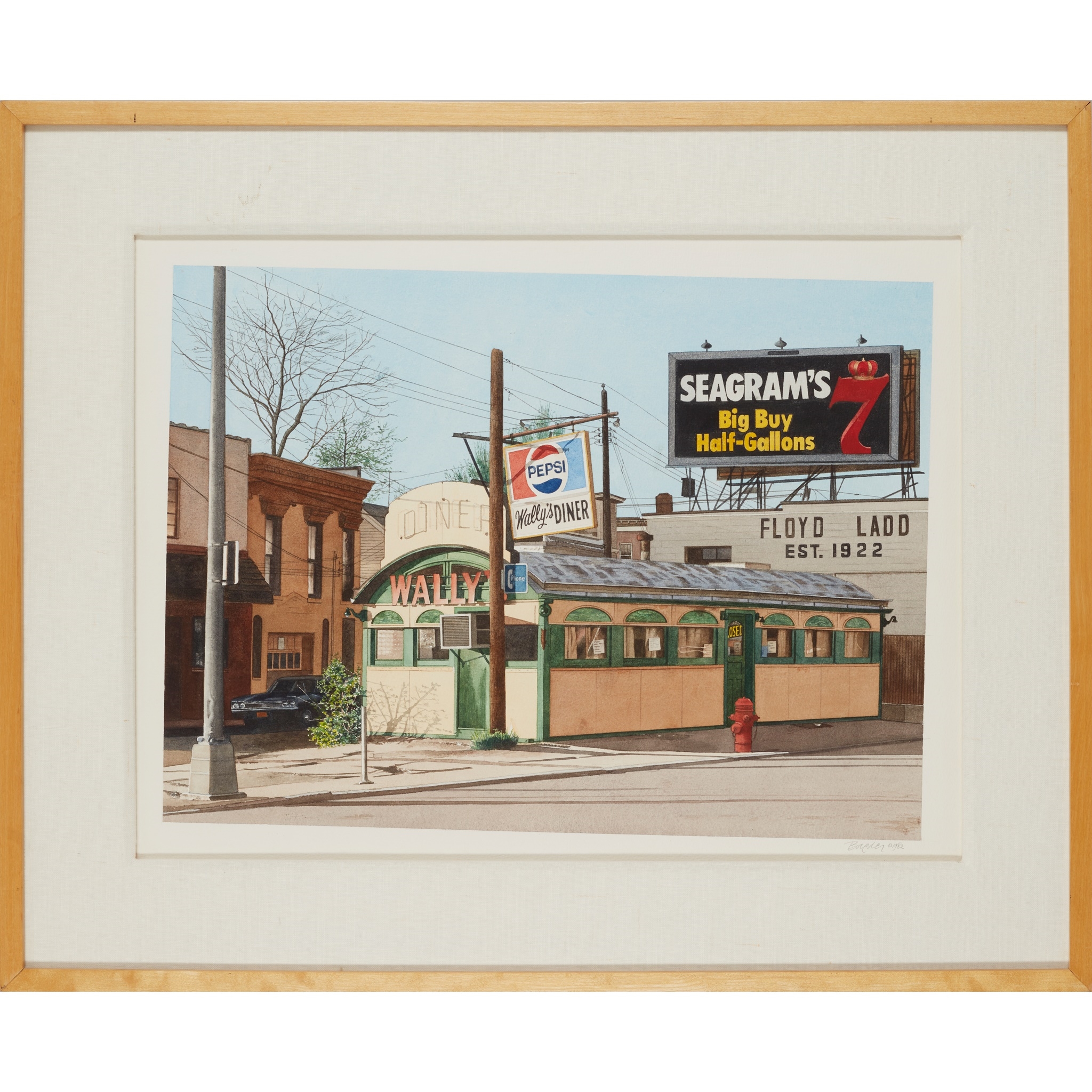 John Baeder | Wally's Diner (1982) | MutualArt