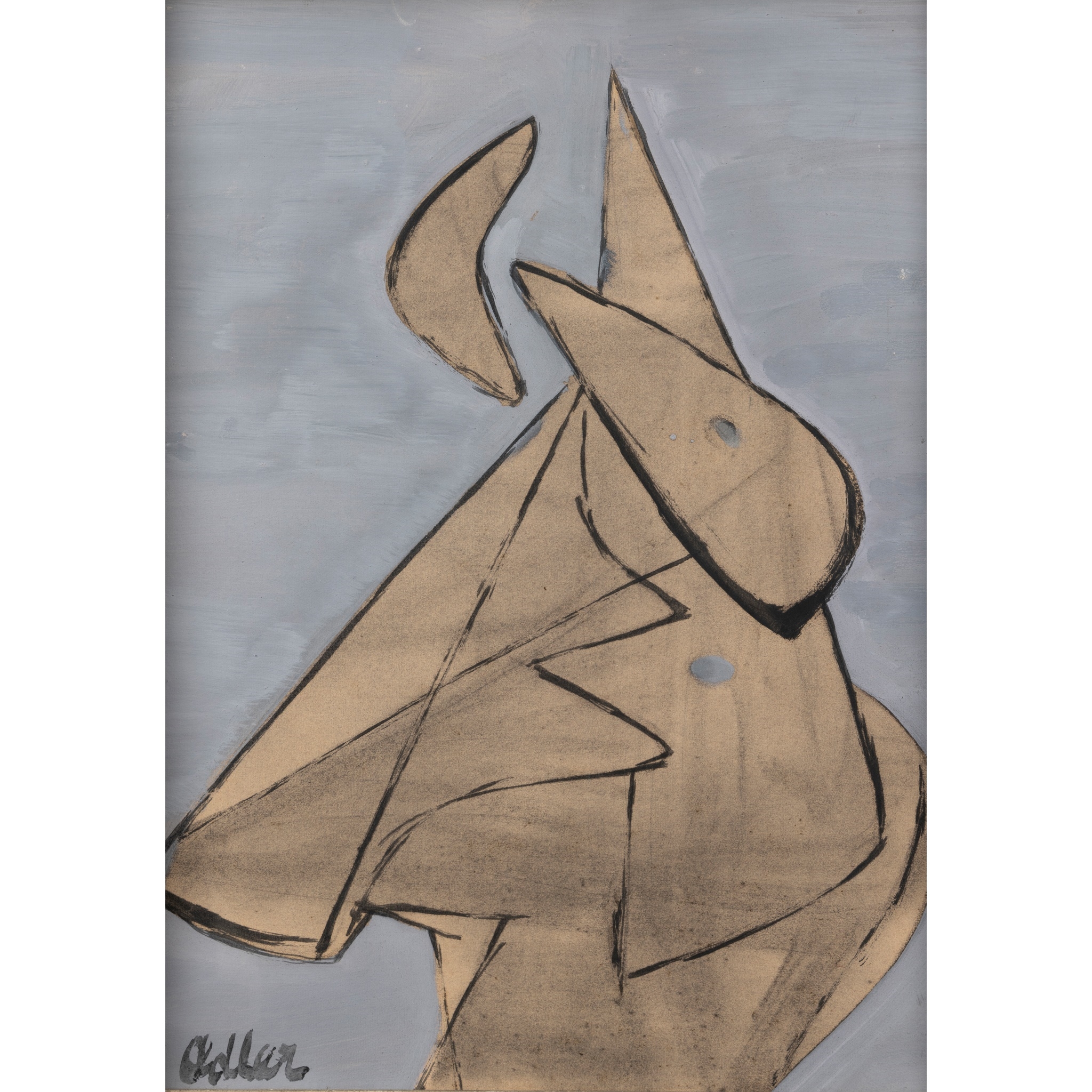 Jankel Adler | Abstract Composition (Opus 153) (1947) | MutualArt