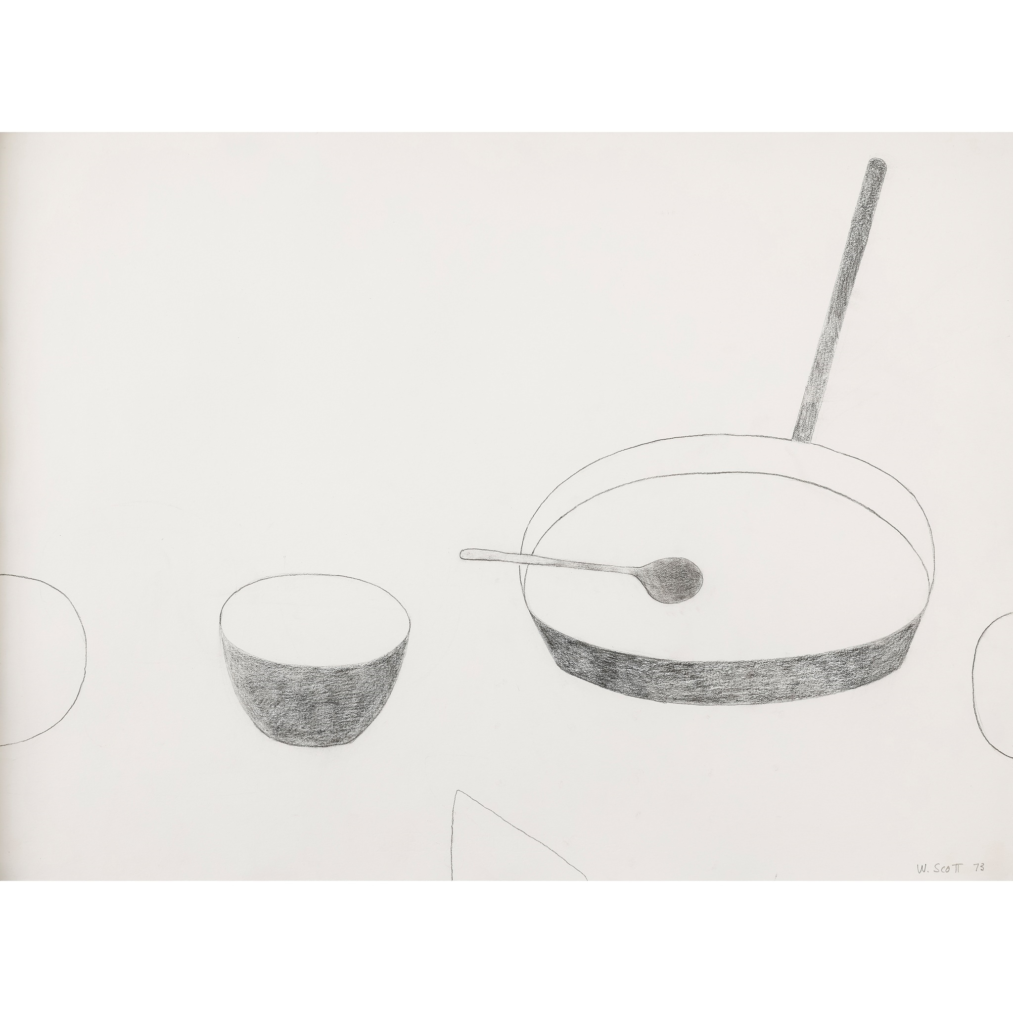 William Scott | Linear Still Life Suite - Drawing IV (1973) | MutualArt