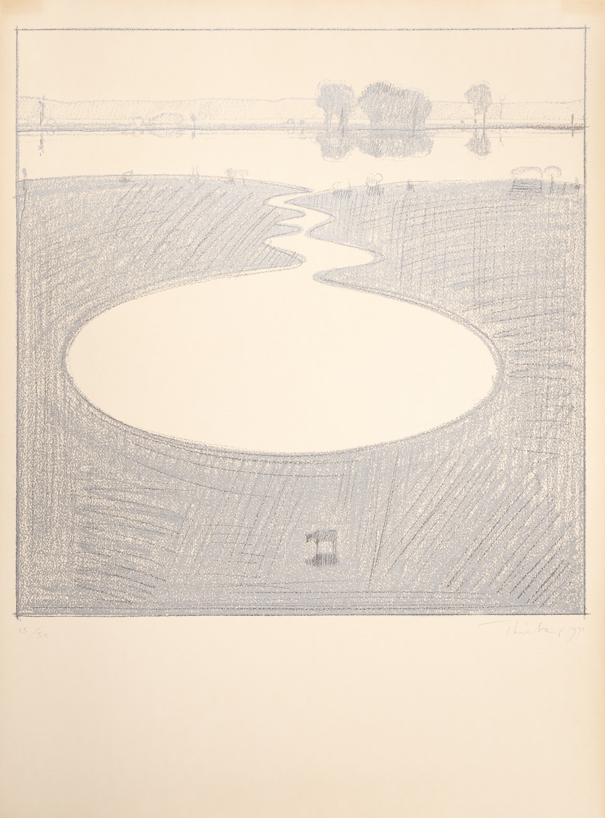 Wayne Thiebaud | Silver Landscape (from Seven Still Lifes and a Silver ...