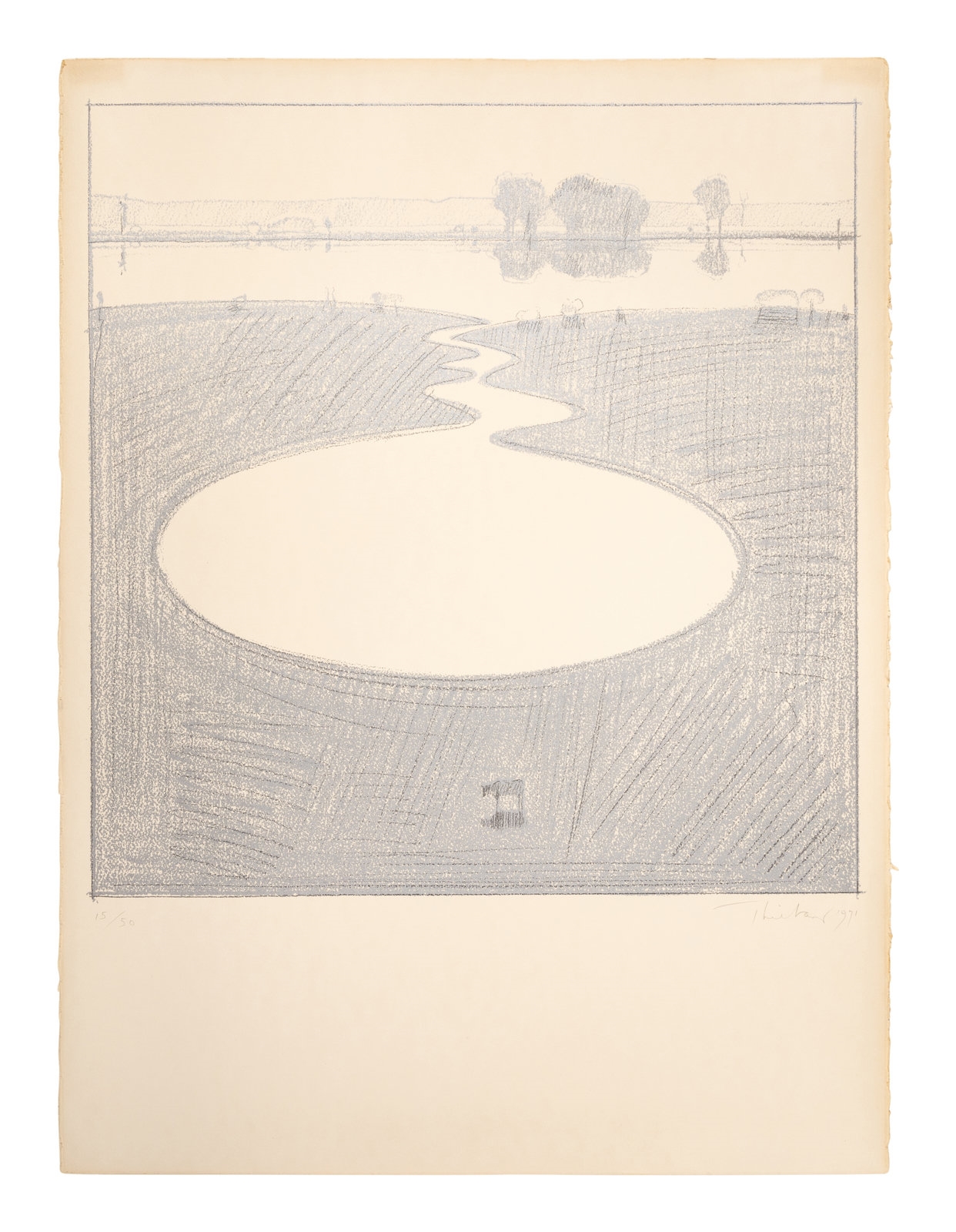 Wayne Thiebaud | Silver Landscape (from Seven Still Lifes and a Silver ...