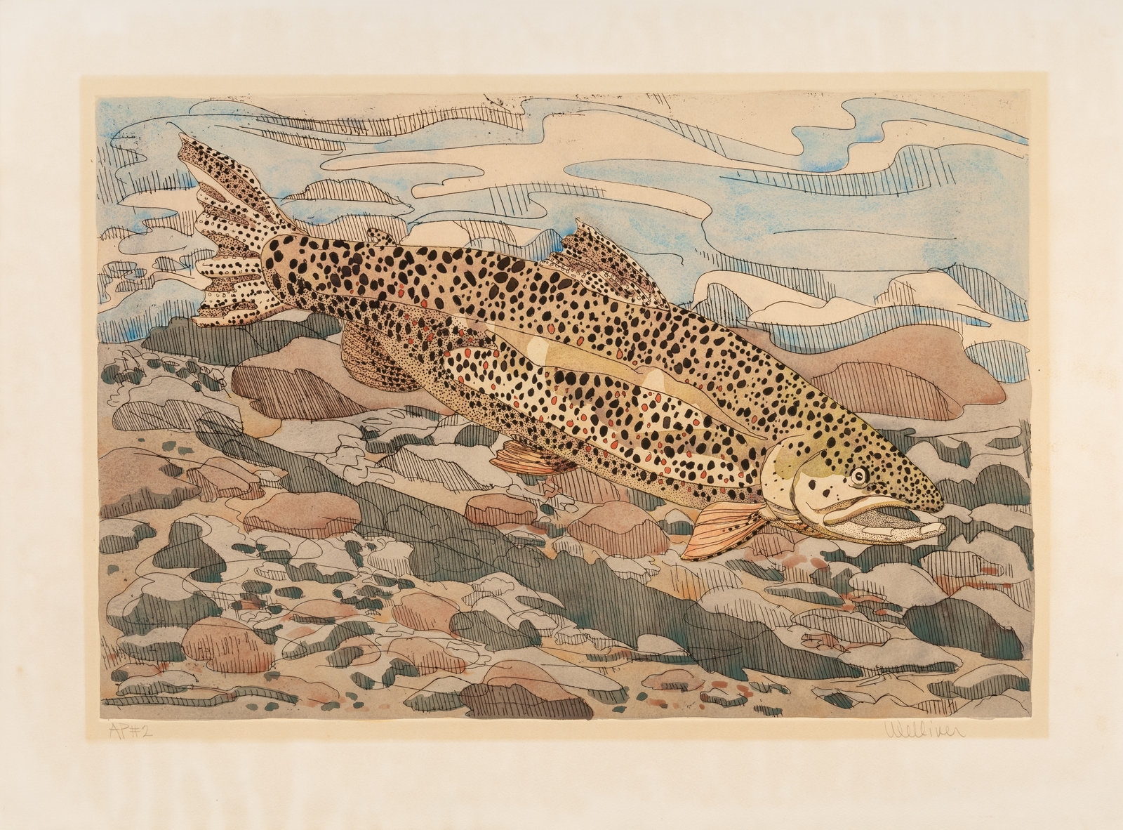 Neil Welliver | A Pair of Prints (1978) | MutualArt