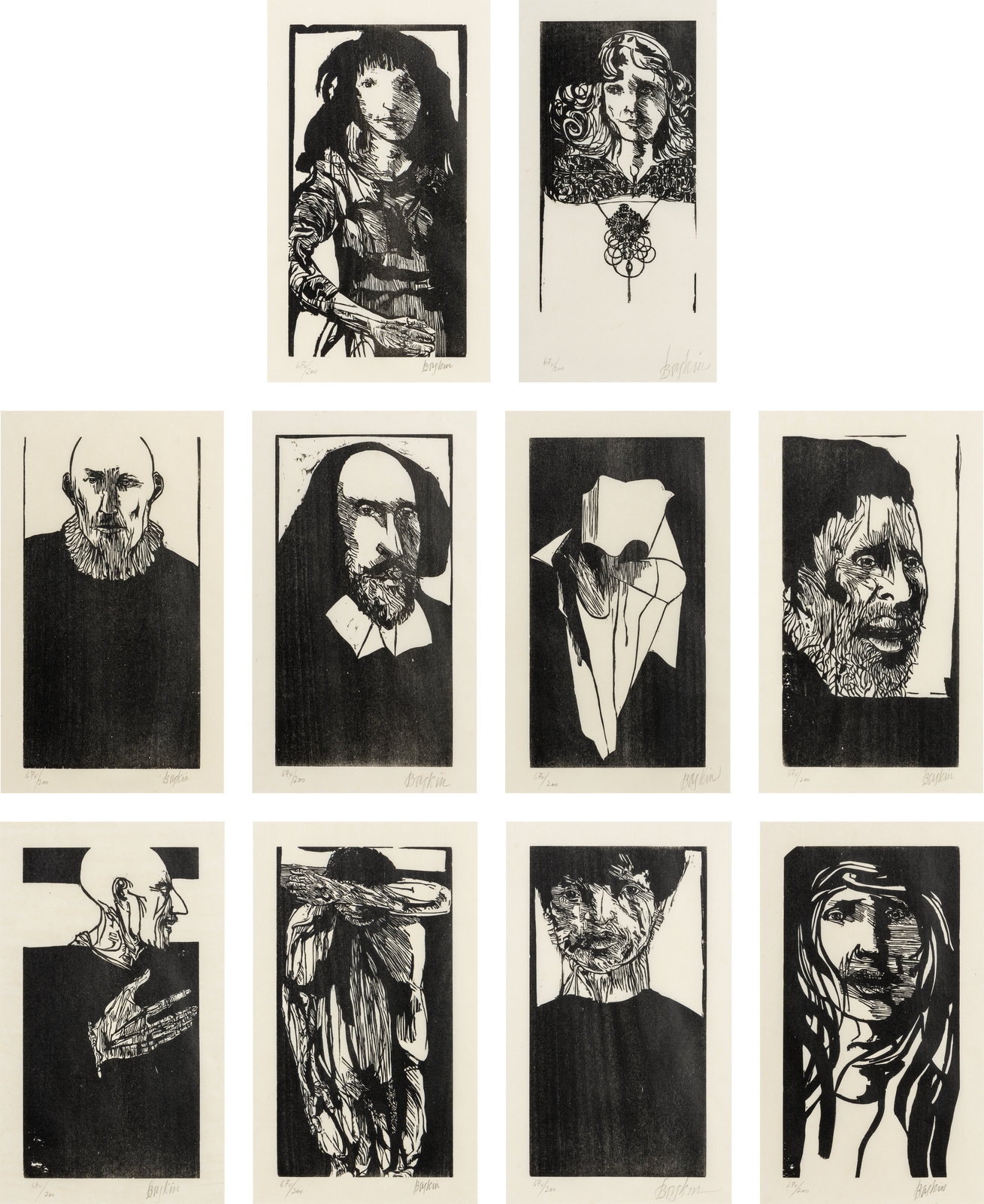 Leonard Baskin | Malevolent Angel (1964) | MutualArt