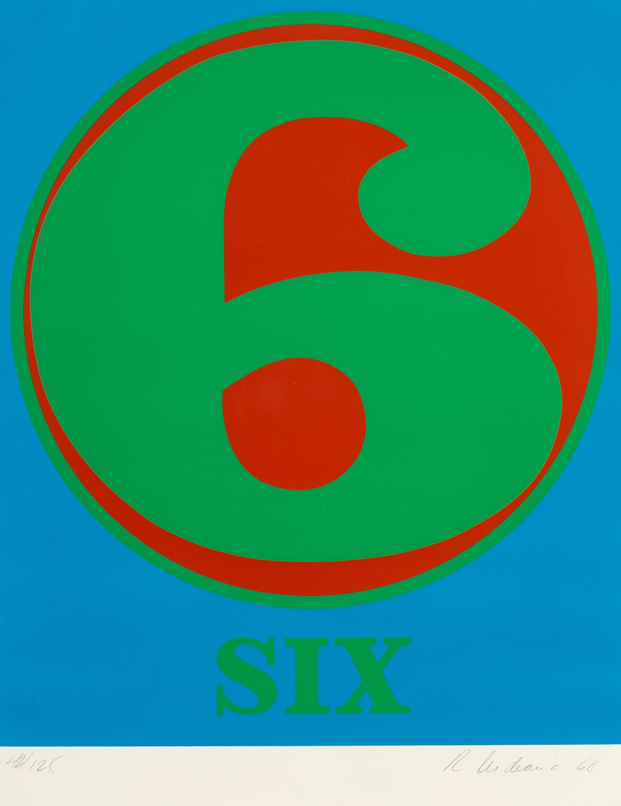 Robert Indiana | Numbers (the complete portfolio of 10) (1968) | MutualArt