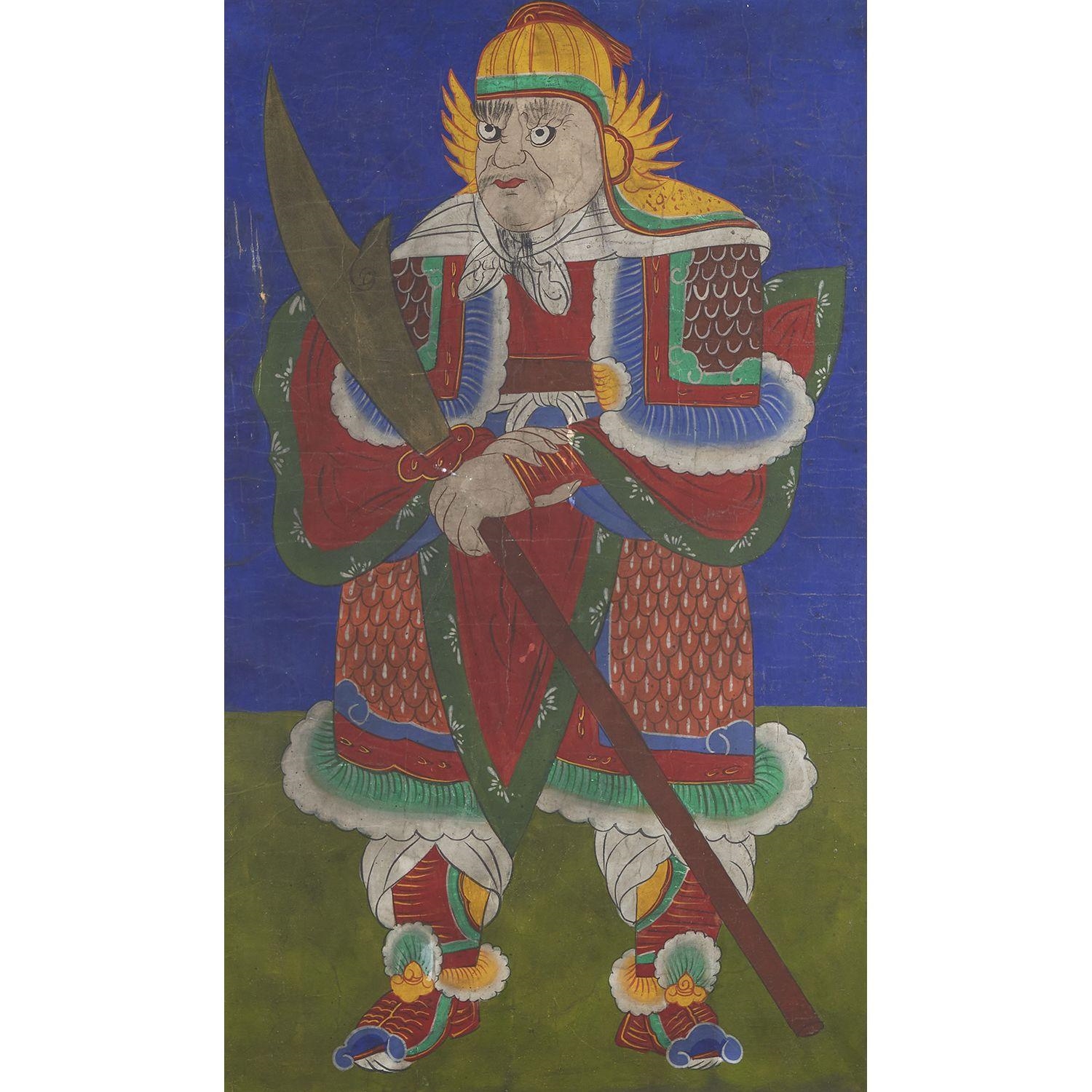 Korean School, 19th Century | Représentant un général vêtu d'une armure ...