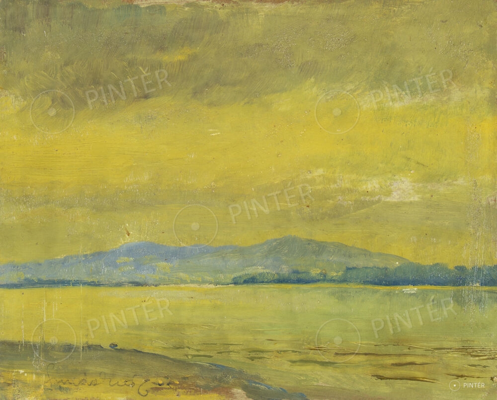 Nándor Siuda | Danube Riverside with Mountains | MutualArt