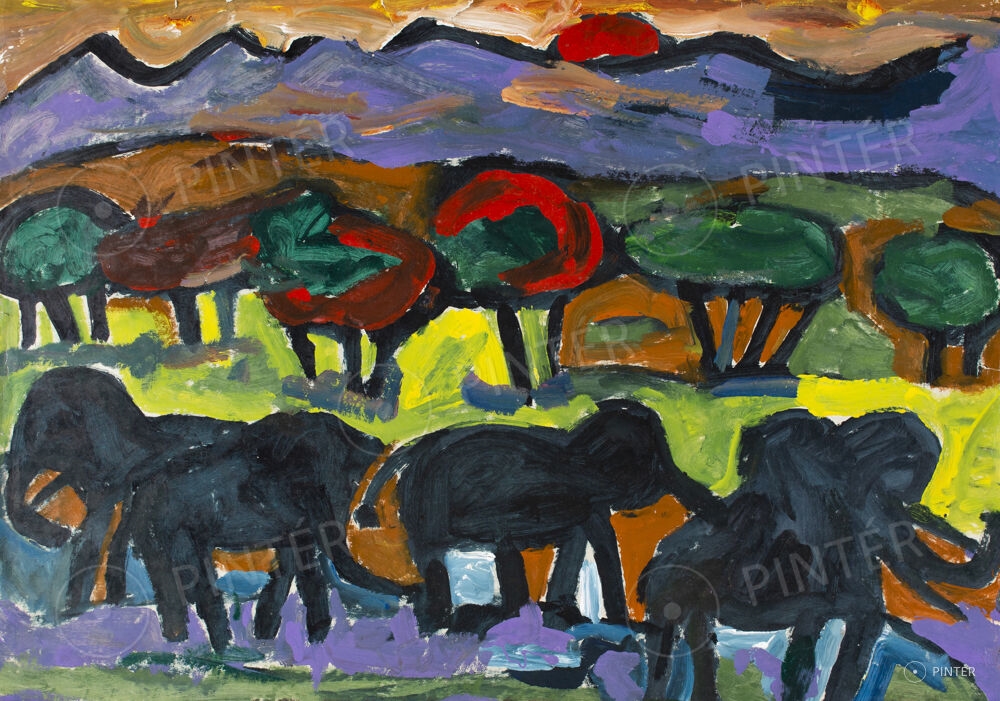 Miklós Németh | Elephants | MutualArt