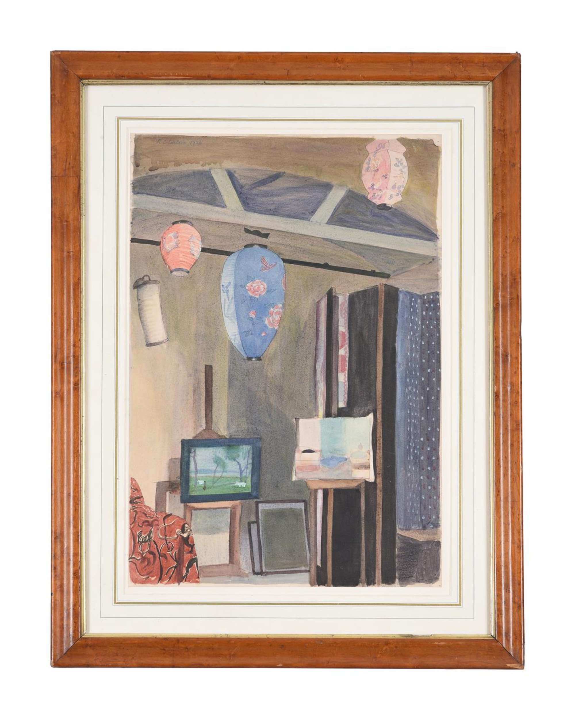 Richard Carline | THE STUDIO IN DEVONSHIRE HILL (1926) | MutualArt