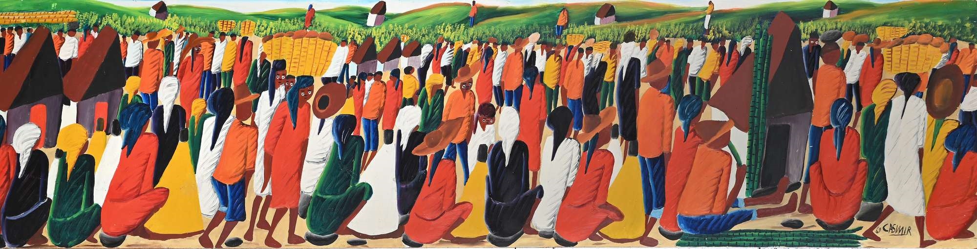 Laurent Casimir | A VILLAGE GATHERING | MutualArt