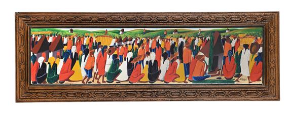 Laurent Casimir | A VILLAGE GATHERING | MutualArt