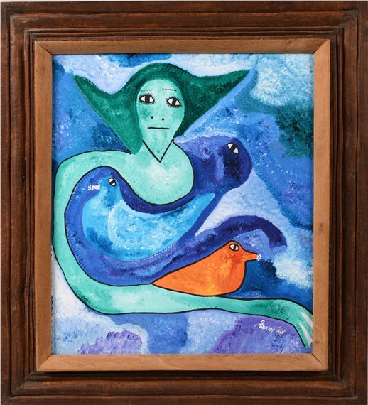 Levoy Exil | WOMAN AND BIRDS | MutualArt