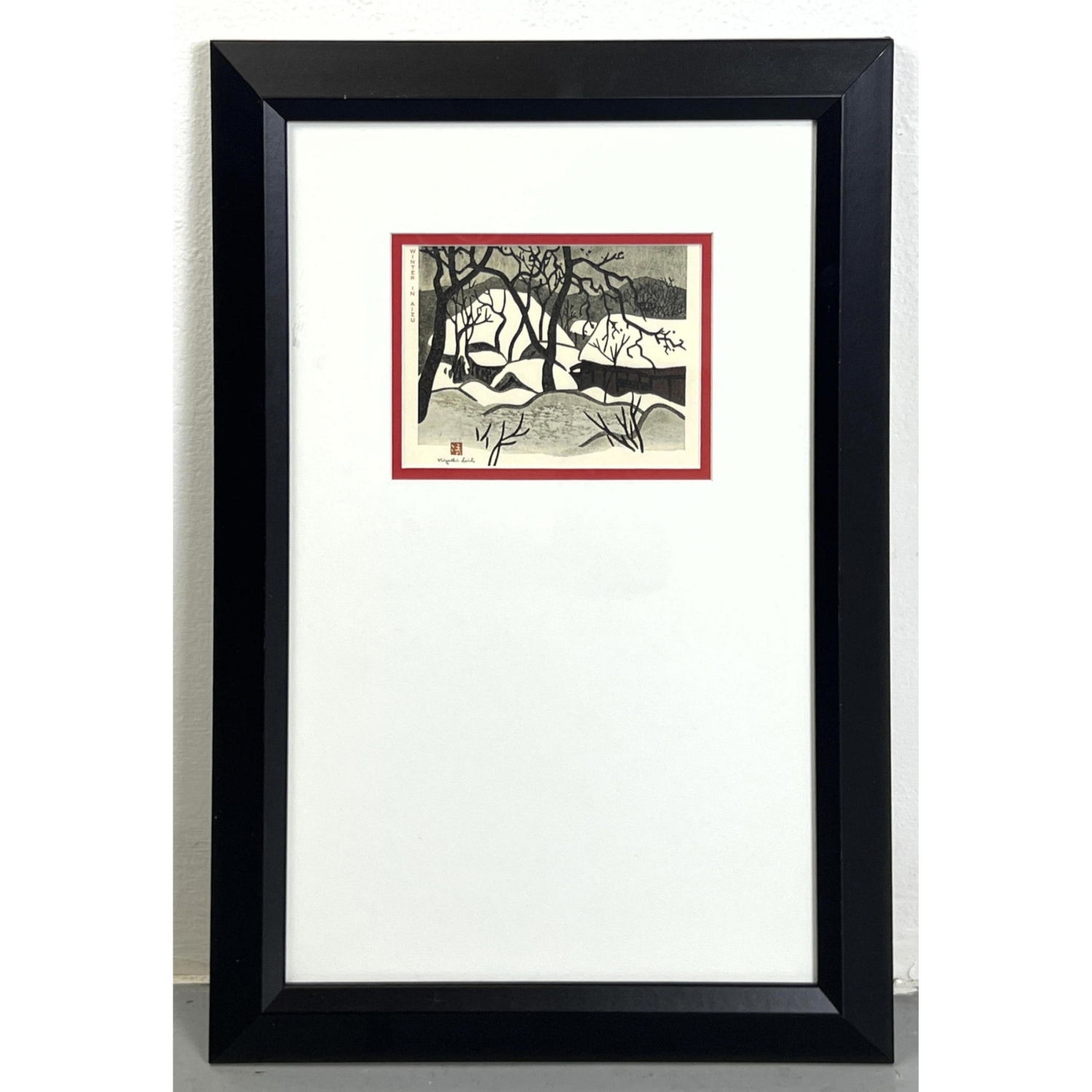 Kiyoshi Saito | Kiyoshi Saito Winter In Aizu Wood Block Print | MutualArt