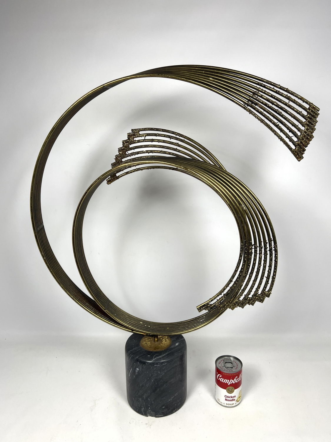 Curtis Jeré | C JERE Windswept brass table sculpture | MutualArt