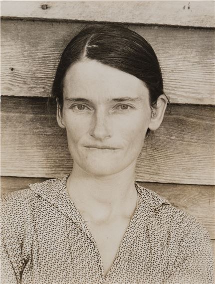 Walker Evans | Allie Mae Burroughs, Wife of Cotton Sharecropper, Hale ...